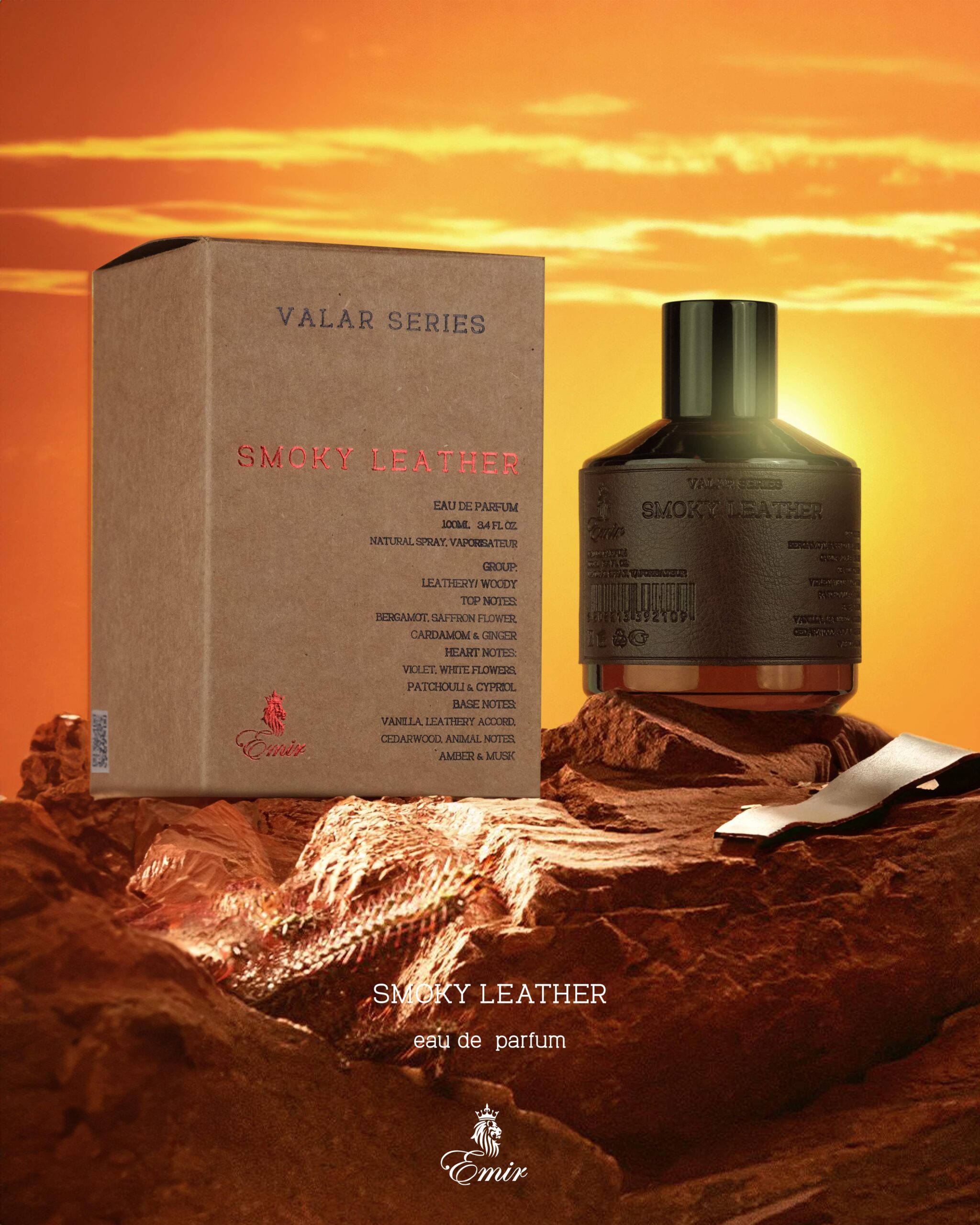 SMOKY LEATHER , VALAR SERIES 100ML - Paris Corner